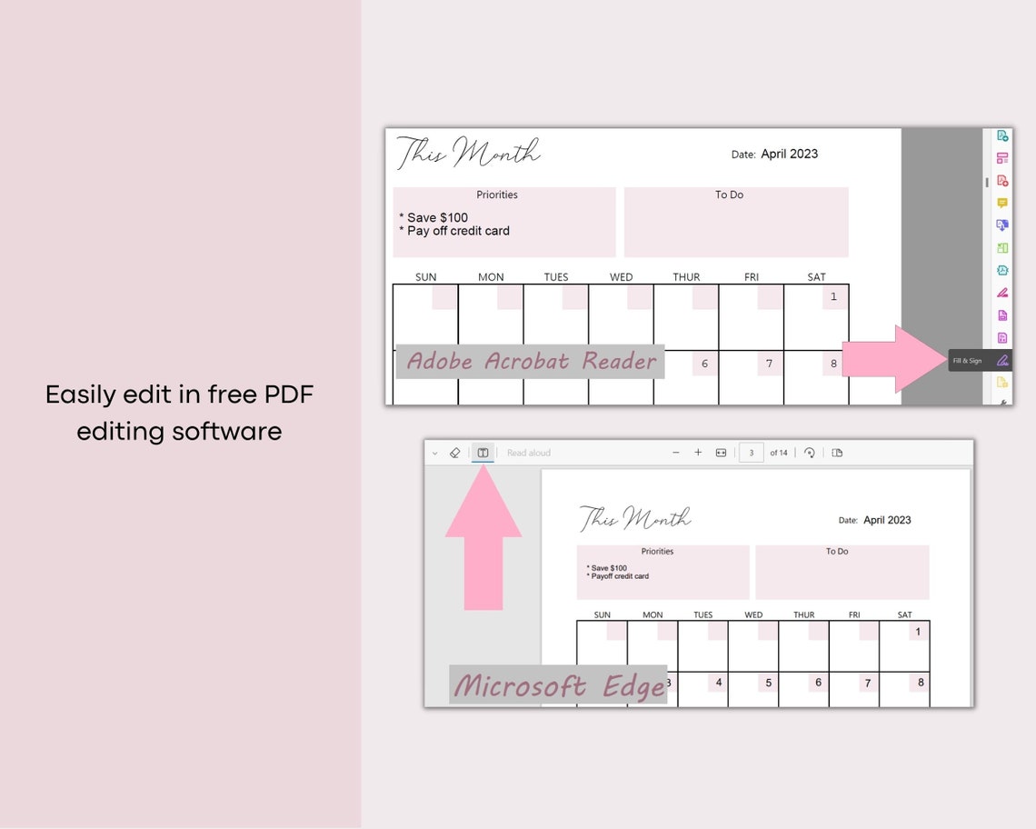 Printable Paycheck Planner Budget Planner Template Monthly Budget by ...