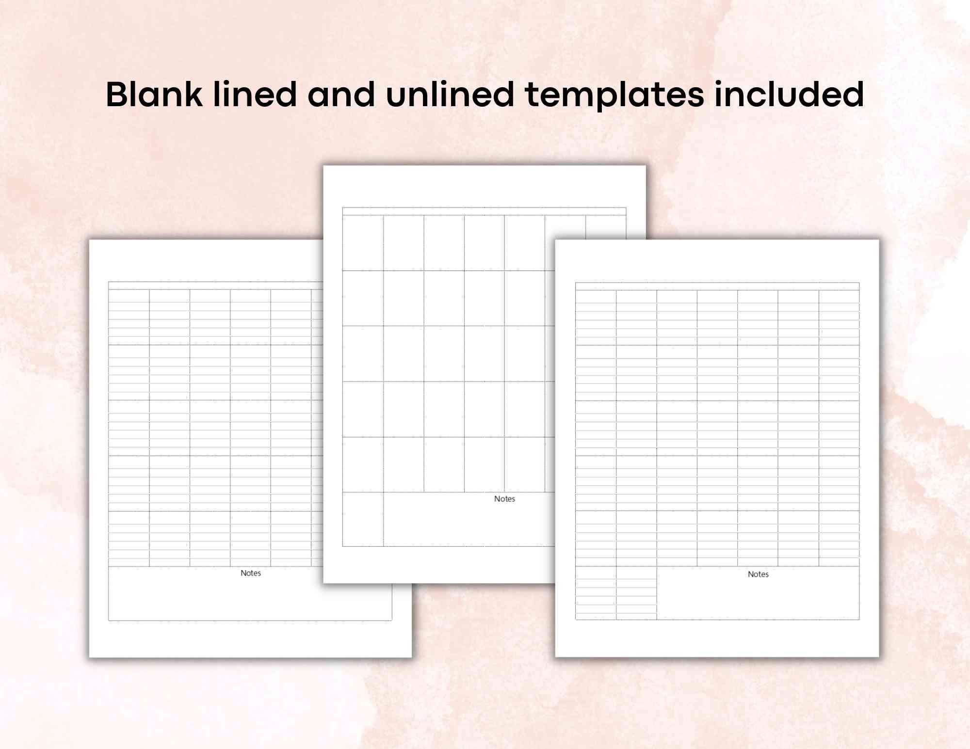 Instant Download Printable Minimalist 2023 2024 Calendar Portrait ...