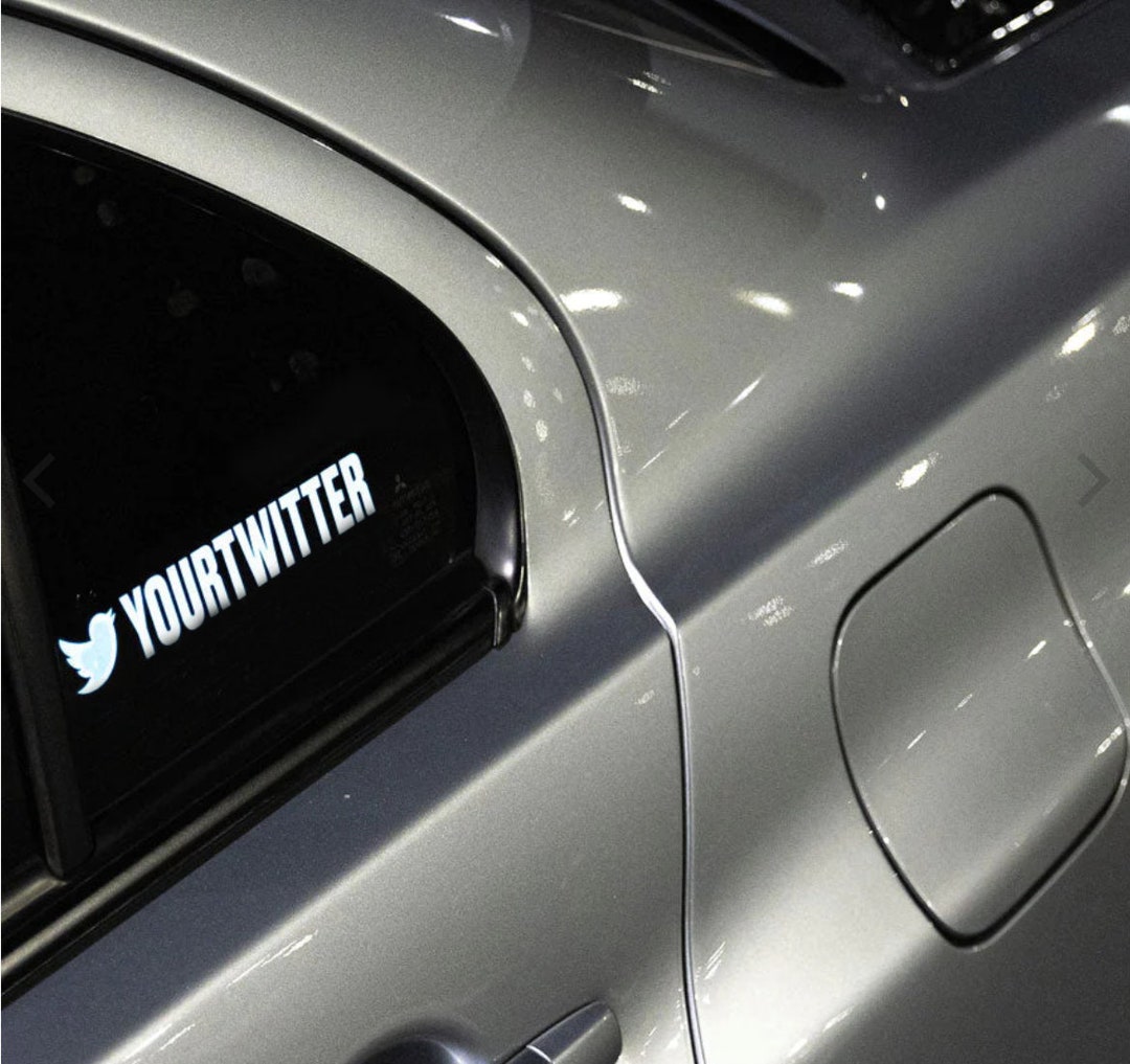 Custom Decal Glowing Social Media Electric Decal Sticker, Facebook ...