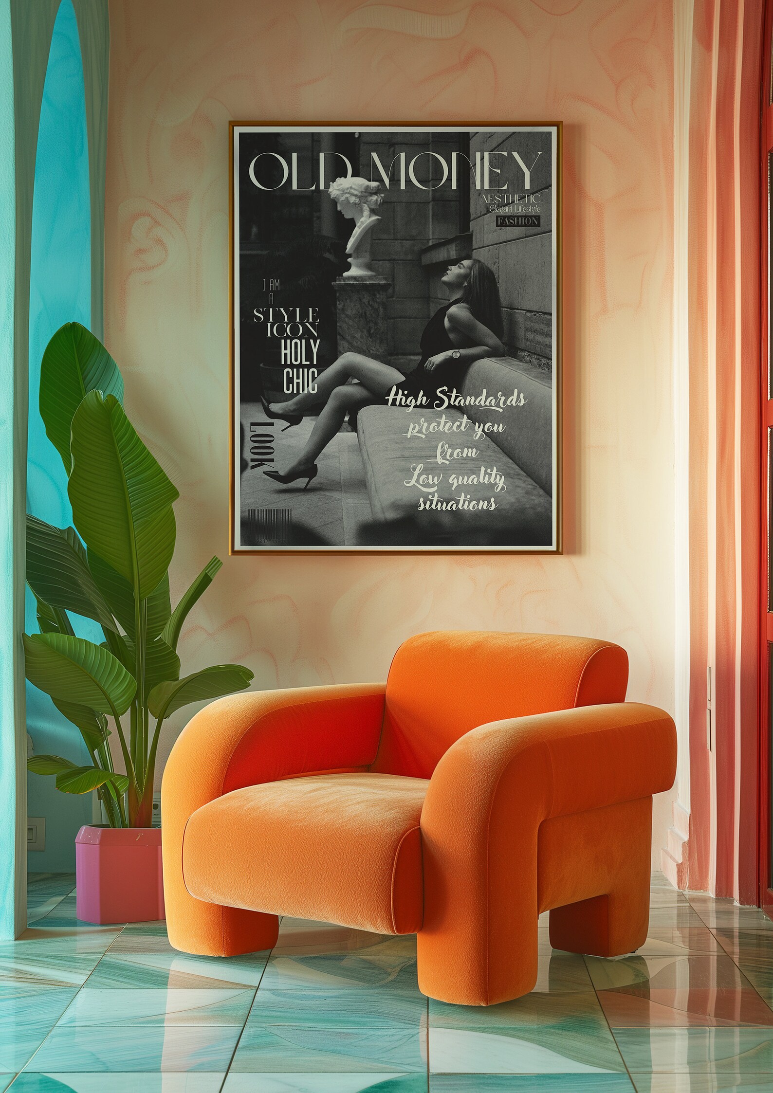 Old Money Aesthetic, Style Magazine Poster, 70s Retro Print, Holy Chic ...