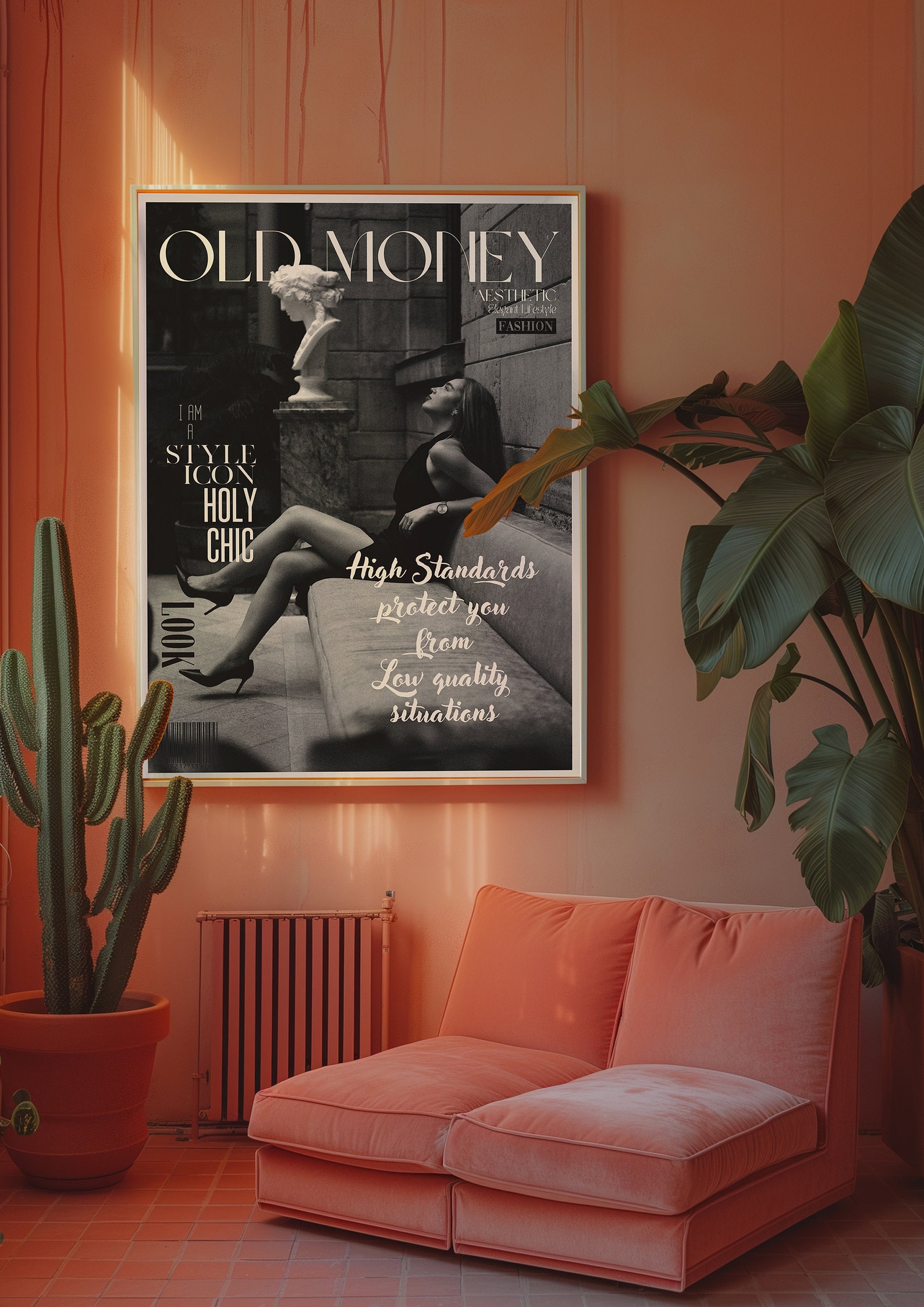 Old Money Aesthetic, Style Magazine Poster, 70s Retro Print, Holy Chic ...