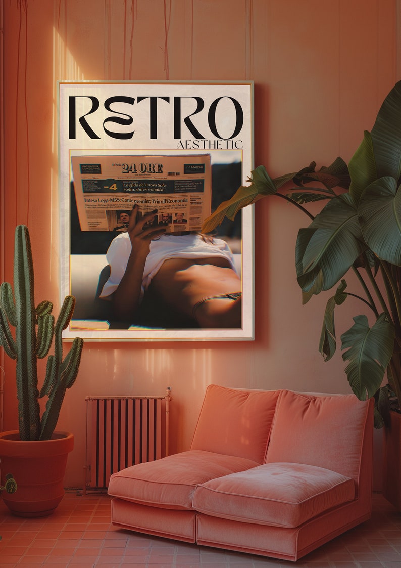 Retro Aesthetic, 70s Wall Art, Retro Wall Art, Lifestyle, Psychedelic ...