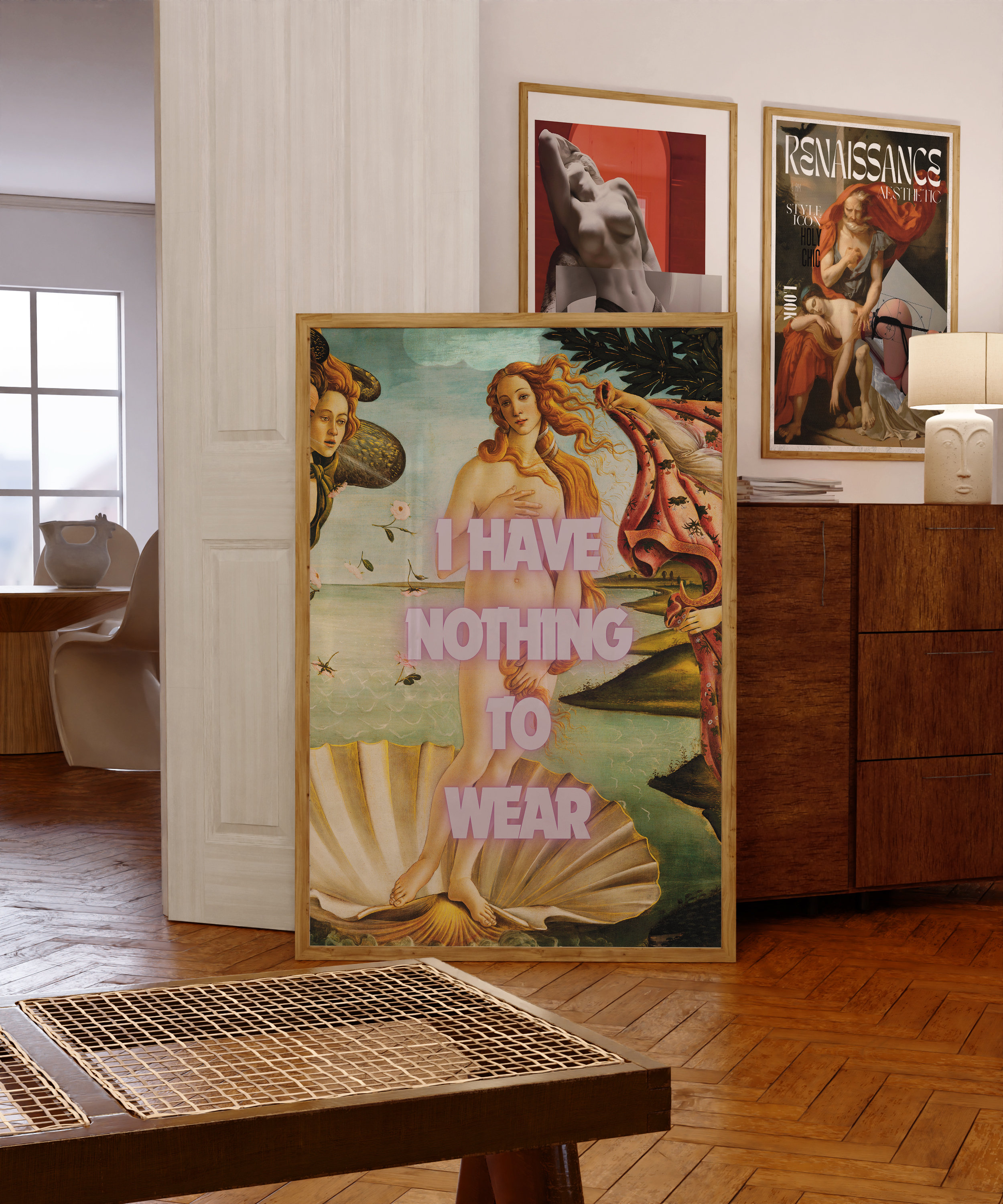 I Have Nothing to Wear Poster, Birth of Venus Wall Art, Renaissance ...