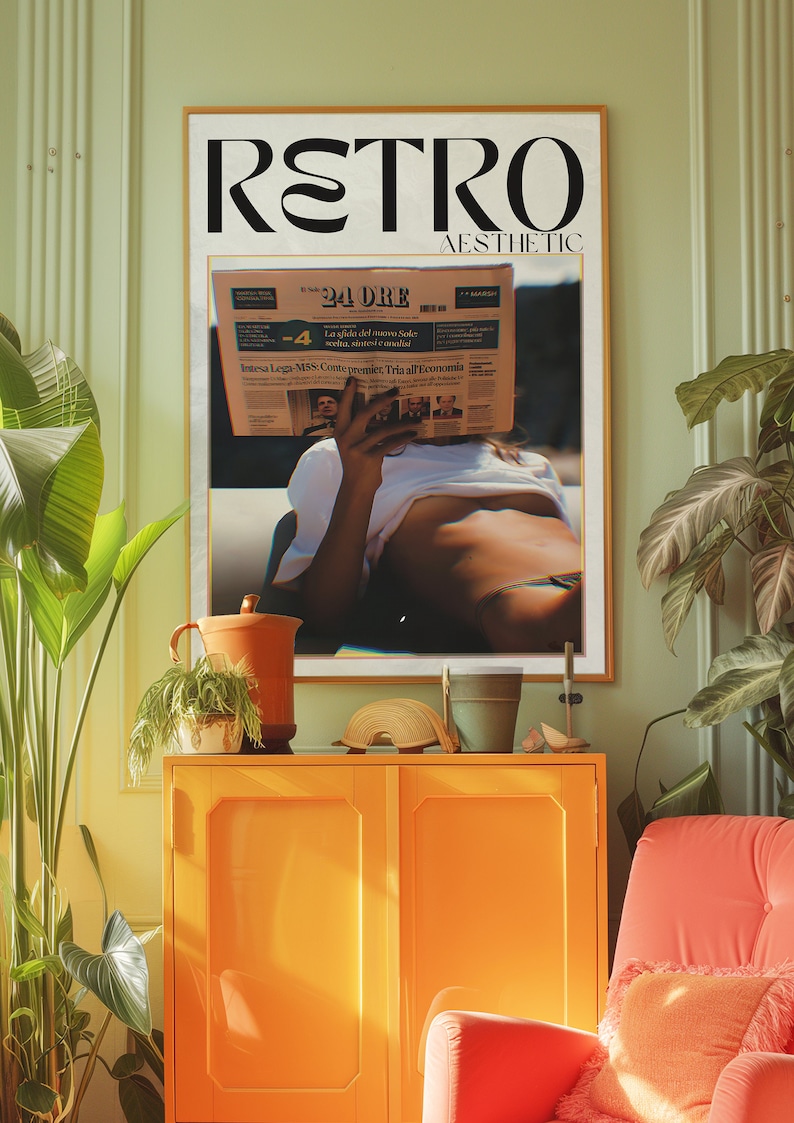 Retro Aesthetic, 70s Wall Art, Retro Wall Art, Lifestyle, Psychedelic ...