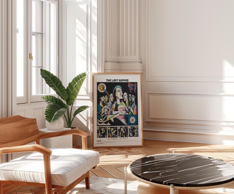 The Last Supper Print: Leonardo Da Vinci Cubist Art - Etsy