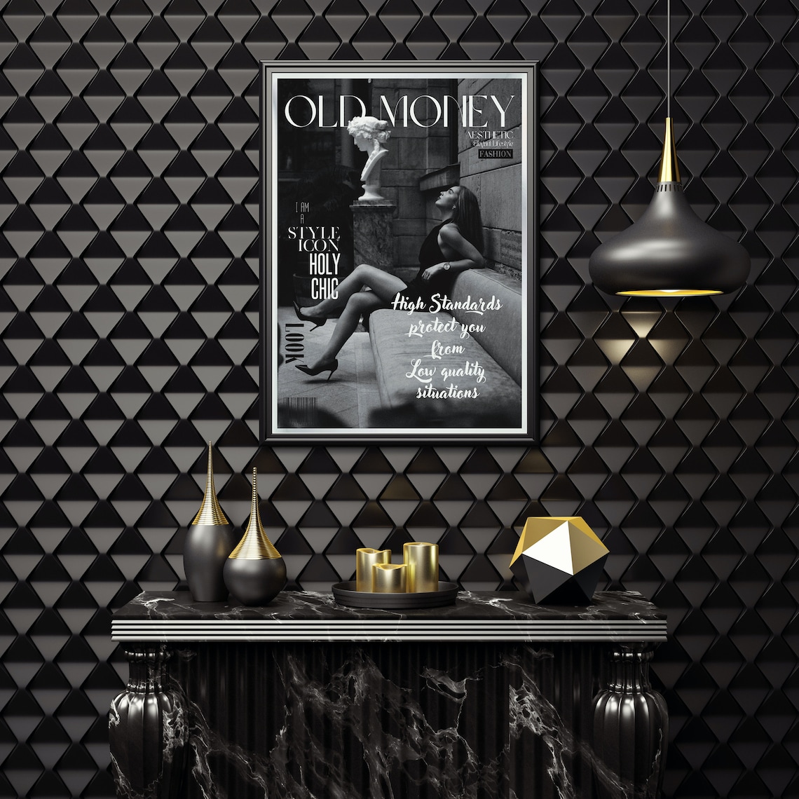 Old Money Aesthetic, Style Magazine Poster, 70s Retro Print, Holy Chic ...