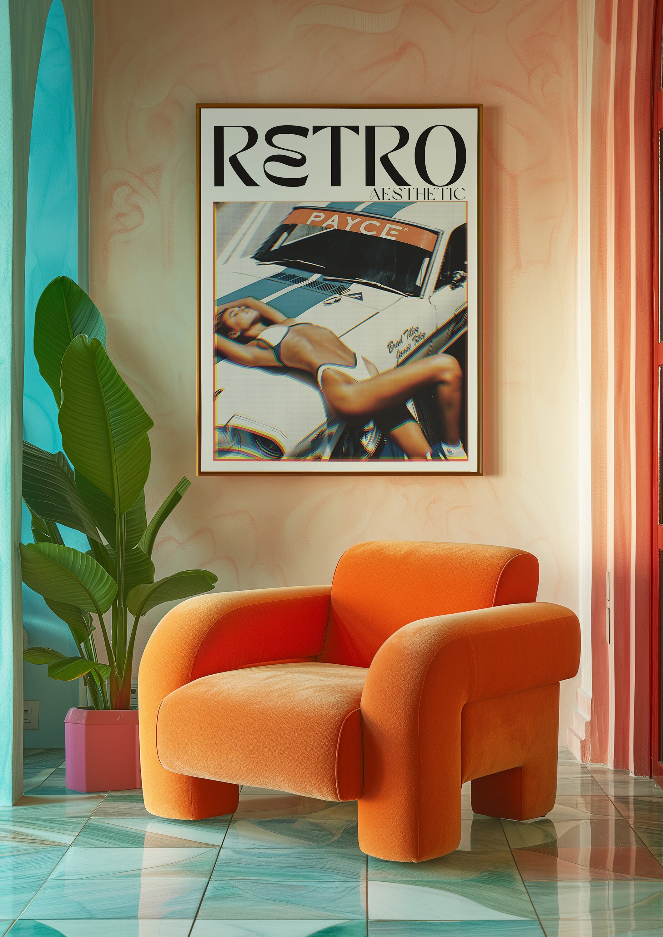 Retro Aesthetic, 70s Wall Art, Retro Wall Art, Lifestyle, Psychedelic ...