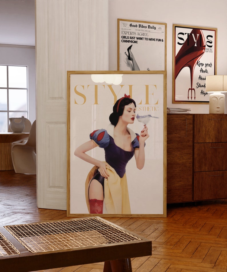 Snow White Poster, Hot Princess Poster, Style Magazine Poster, Vogue ...
