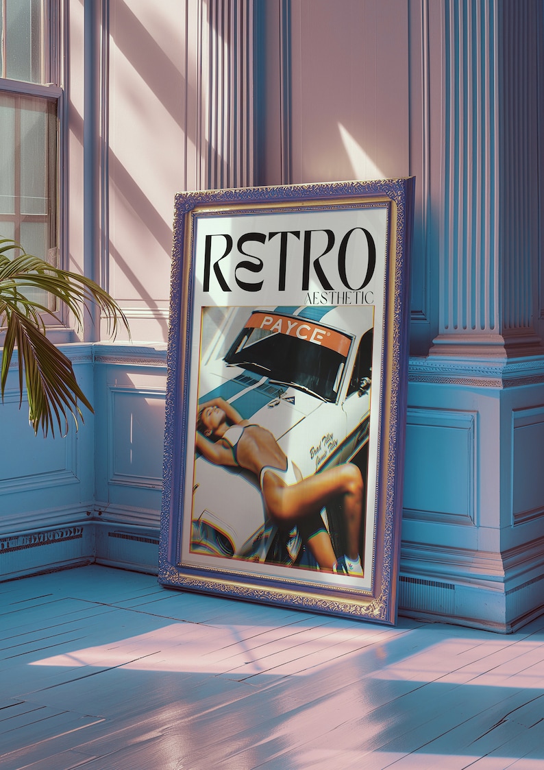 Retro Aesthetic, 70s Wall Art, Retro Wall Art, Lifestyle, Psychedelic ...