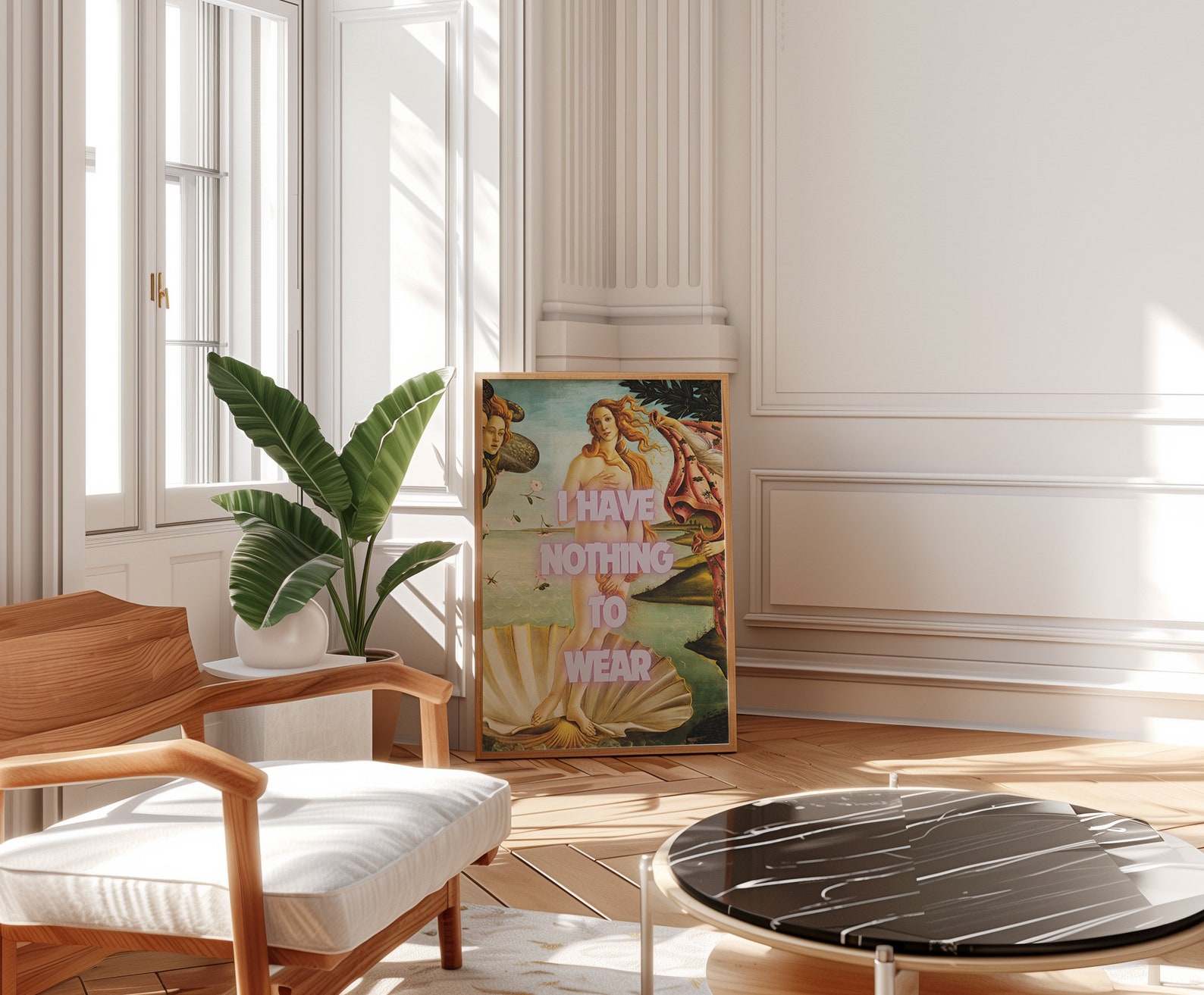 I Have Nothing to Wear Poster, Birth of Venus Wall Art, Renaissance ...