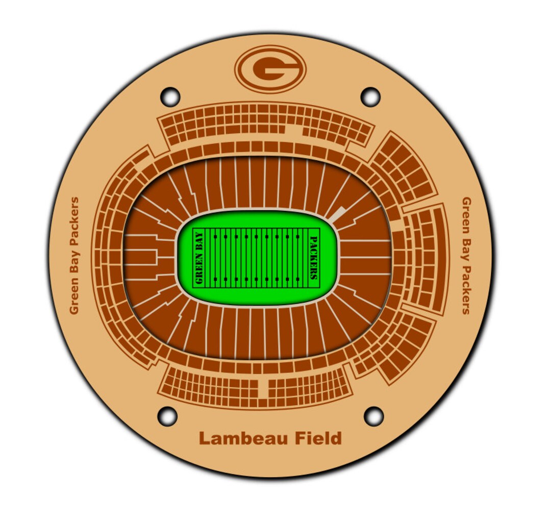 Stadium Coaster Lambeau Field Svg - Etsy Canada