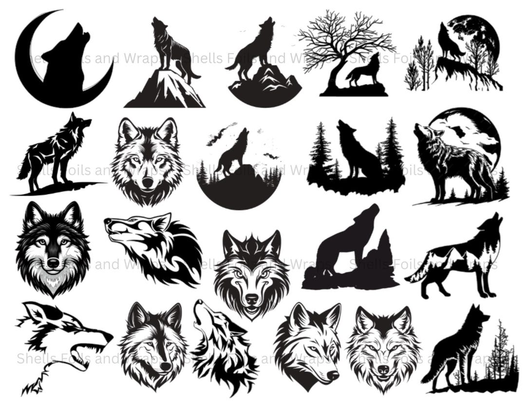 Wolves Foil Sheet 8.5x11 for Resin Art Supplies - Etsy