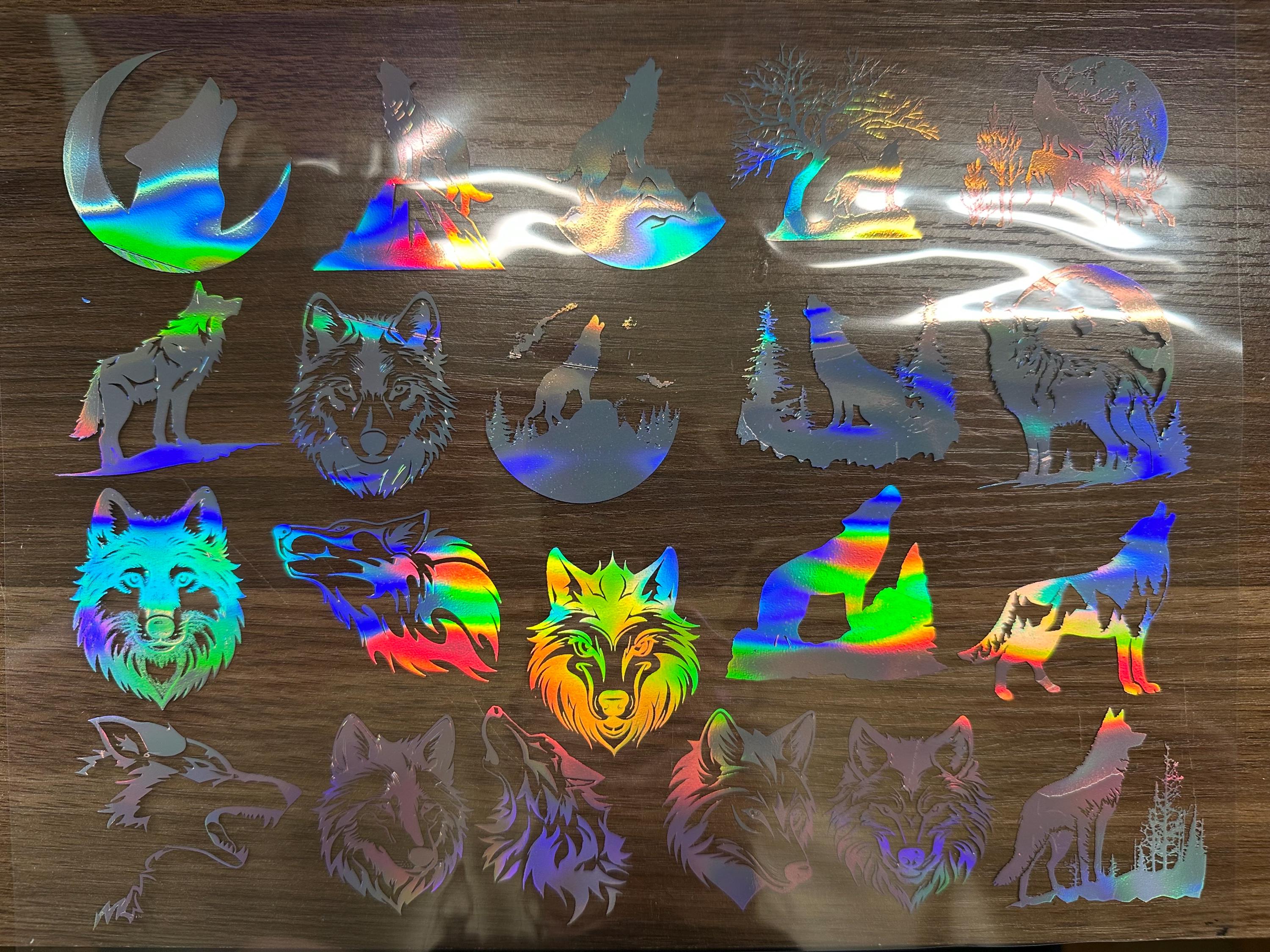 Wolves Foil Sheet 8.5x11 for Resin Art Supplies - Etsy