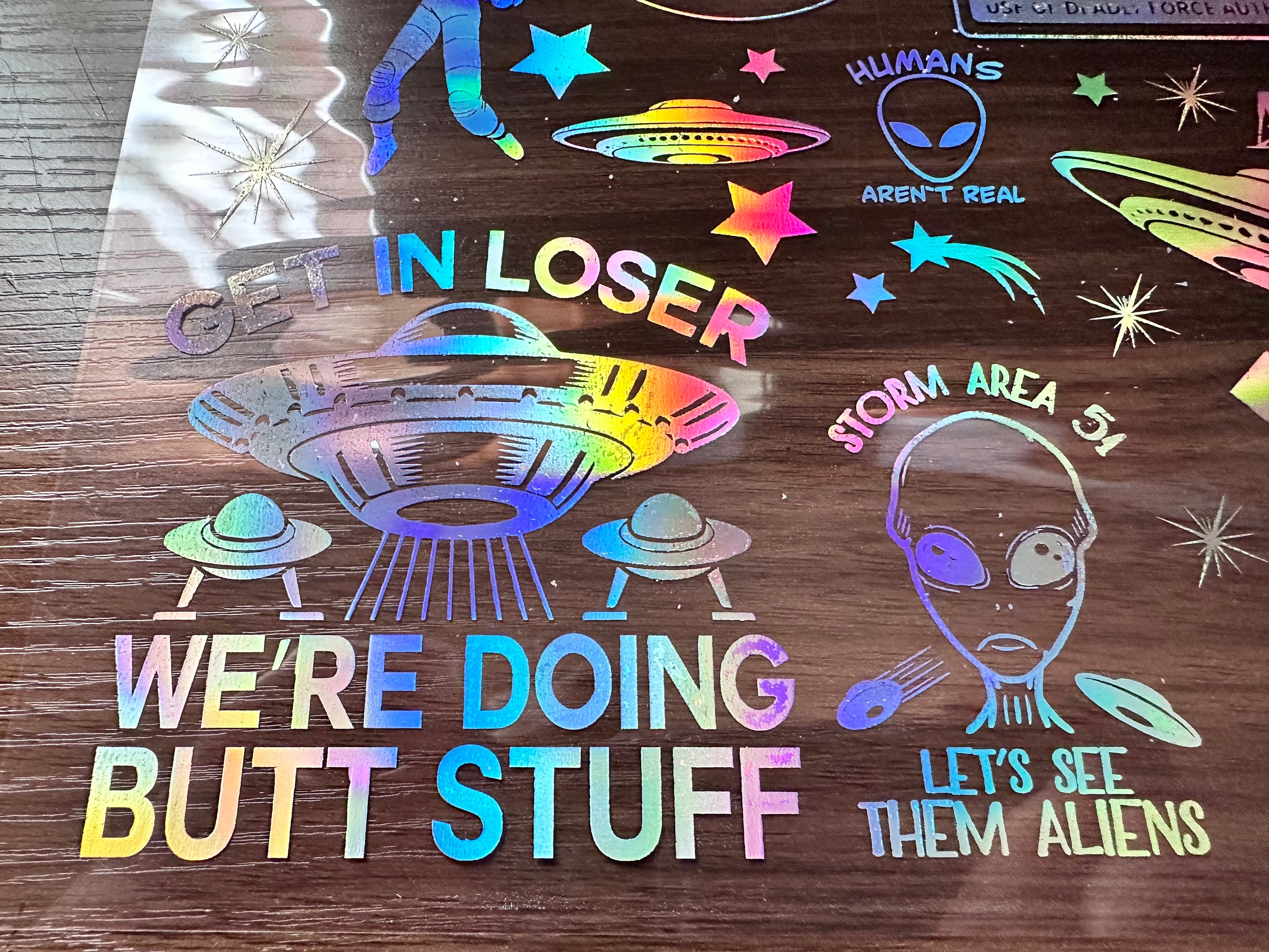 Aliens Foil Sheet 8.5x11 for Resin Art Supplies - Etsy