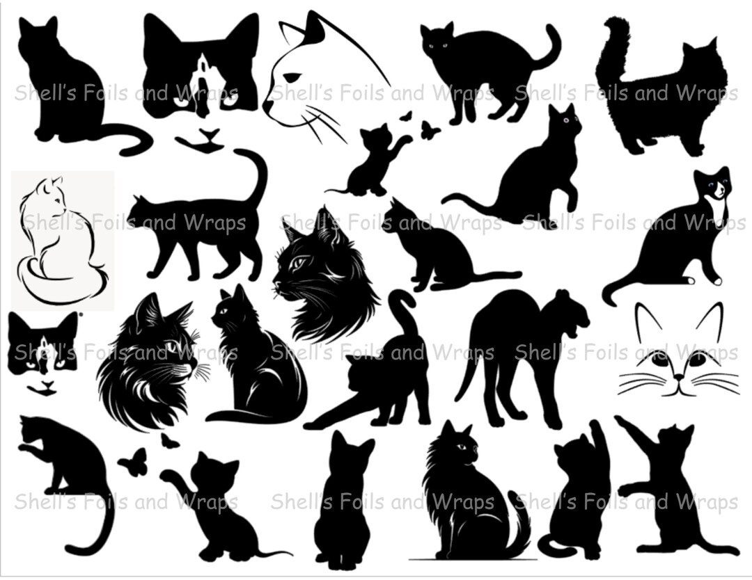Cats Foil Sheet 8.5x11 for Resin Art Supplies - Etsy