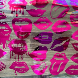 Lips Foil Sheet 8.5x11 for Resin Art Supplies - Etsy