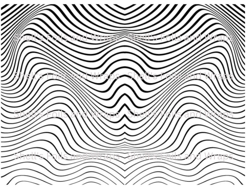 Wavy Lines Optical Illusion Foil Sheet 8.5x11 for Resin Art Supplies - Etsy