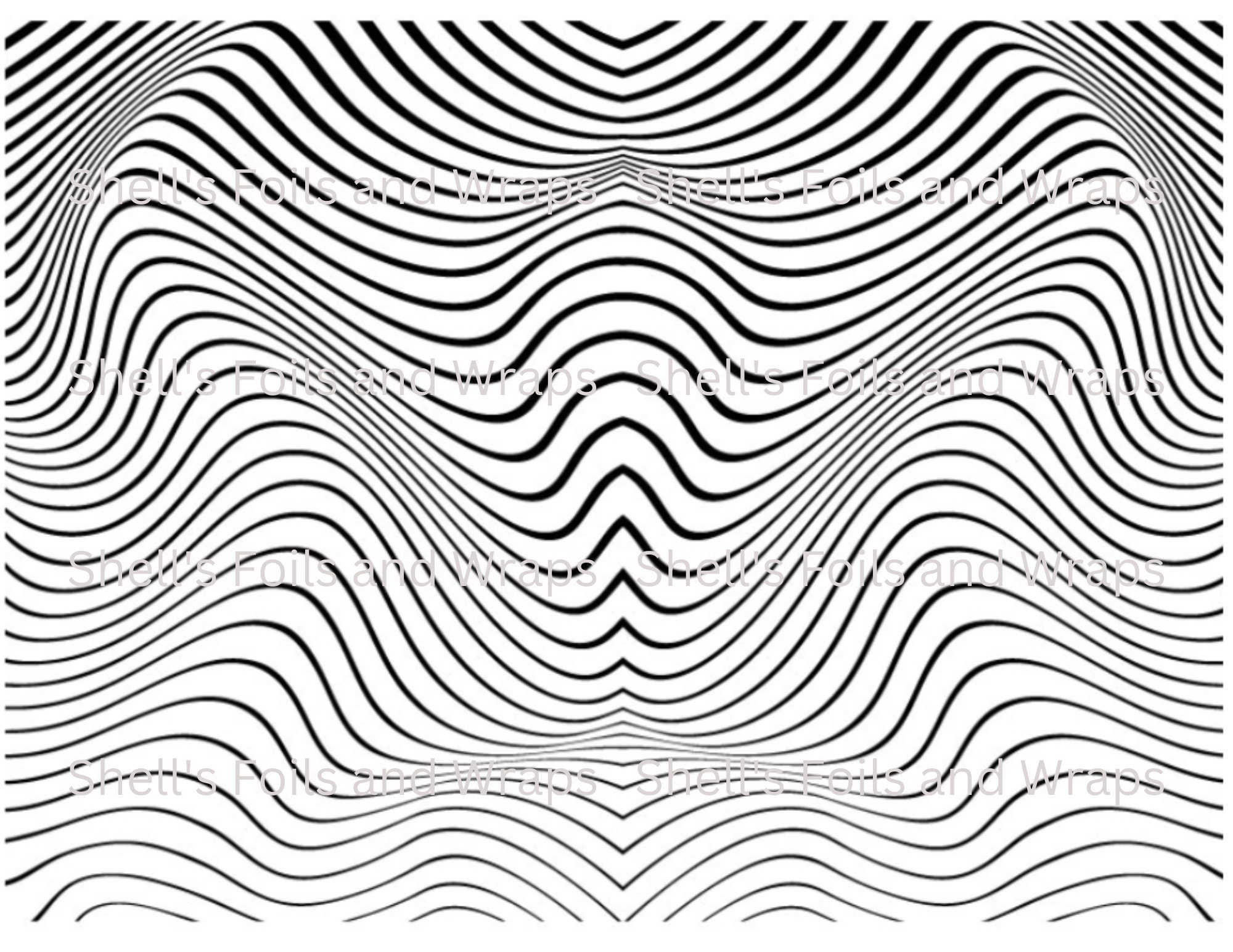 Wavy Lines Optical Illusion Foil Sheet 8.5x11 for Resin Art Supplies - Etsy