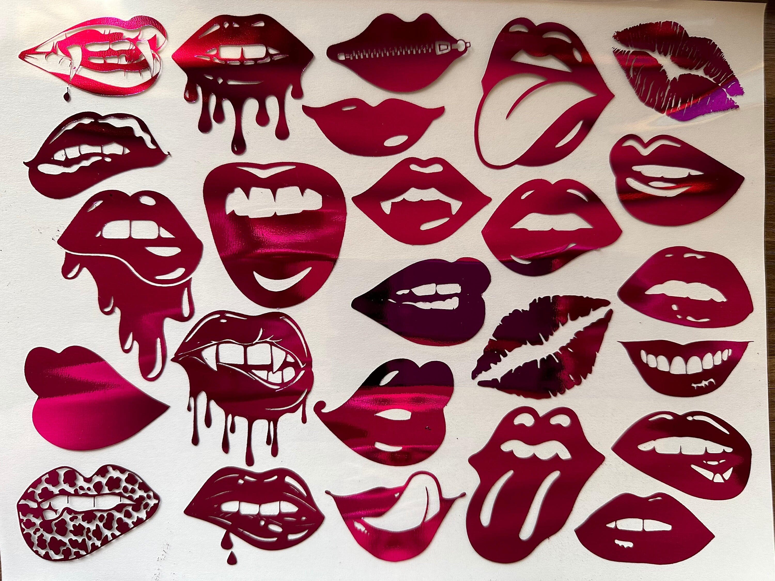 Lips Foil Sheet 8.5x11 for Resin Art Supplies - Etsy