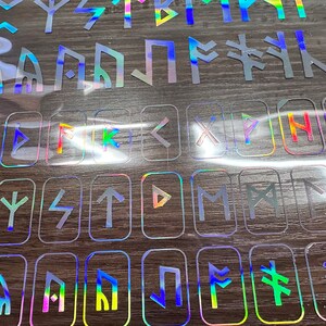 Runes Foil Sheet 8.5x11 for Resin Art Supplies Web of Wyrd - Etsy