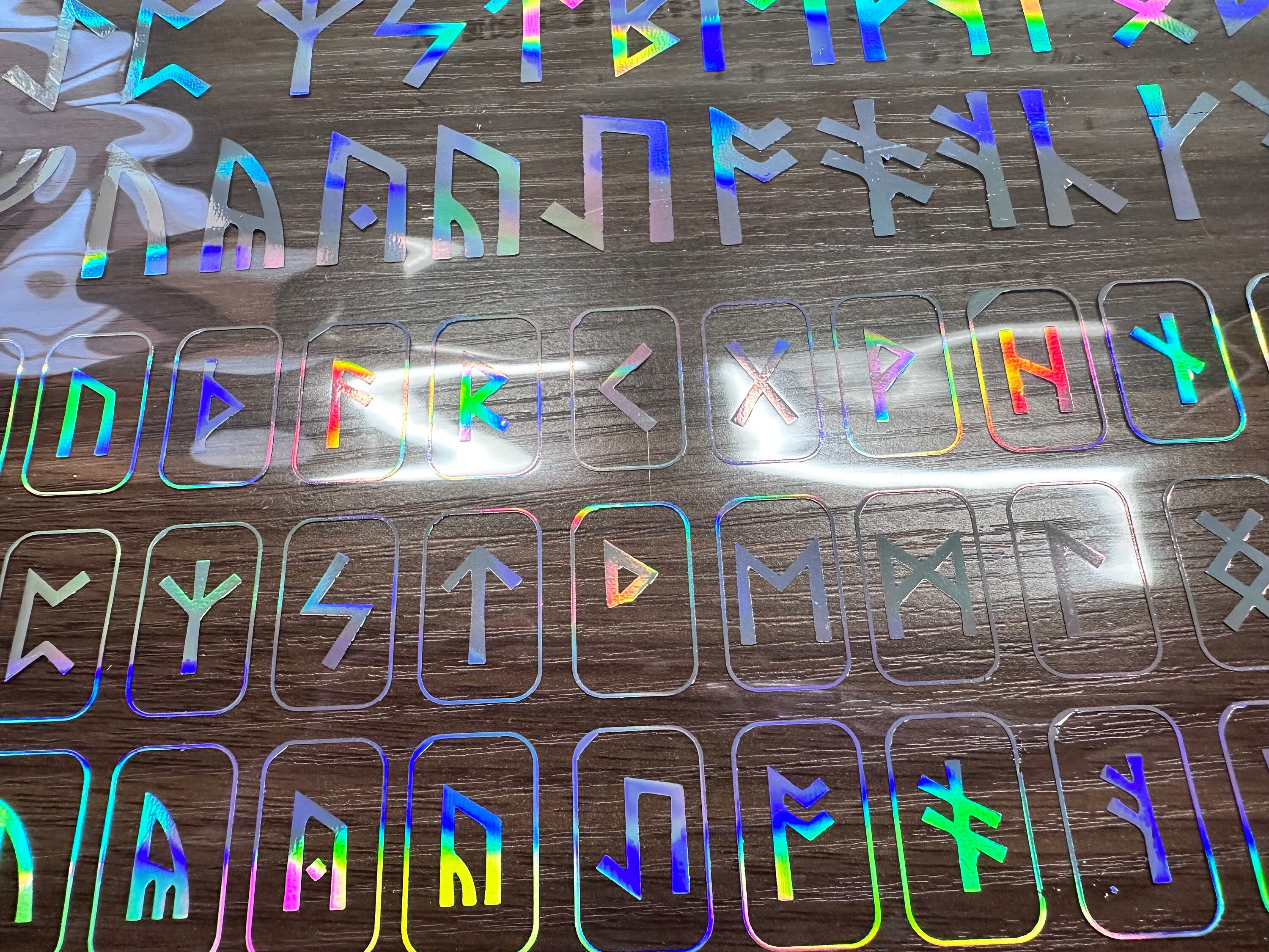 Runes Foil Sheet 8.5x11 for Resin Art Supplies Web of Wyrd - Etsy
