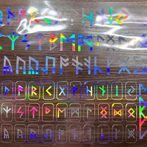 Runes Foil Sheet 8.5x11 for Resin Art Supplies Web of Wyrd - Etsy