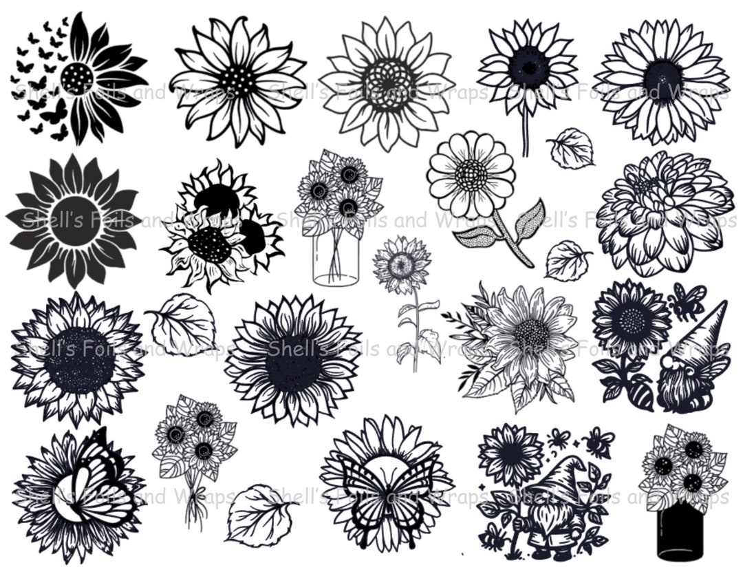 Sunflowers Foil Sheet 8.5x11 for Resin Art Supplies - Etsy