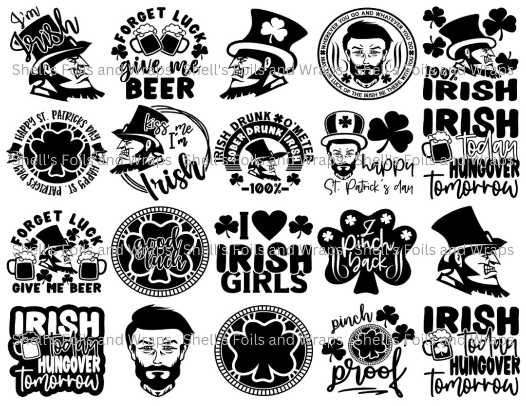 Saint Patrick (st Patty) Foil Sheet 8.5x11 for Resin Art Supplies - Etsy