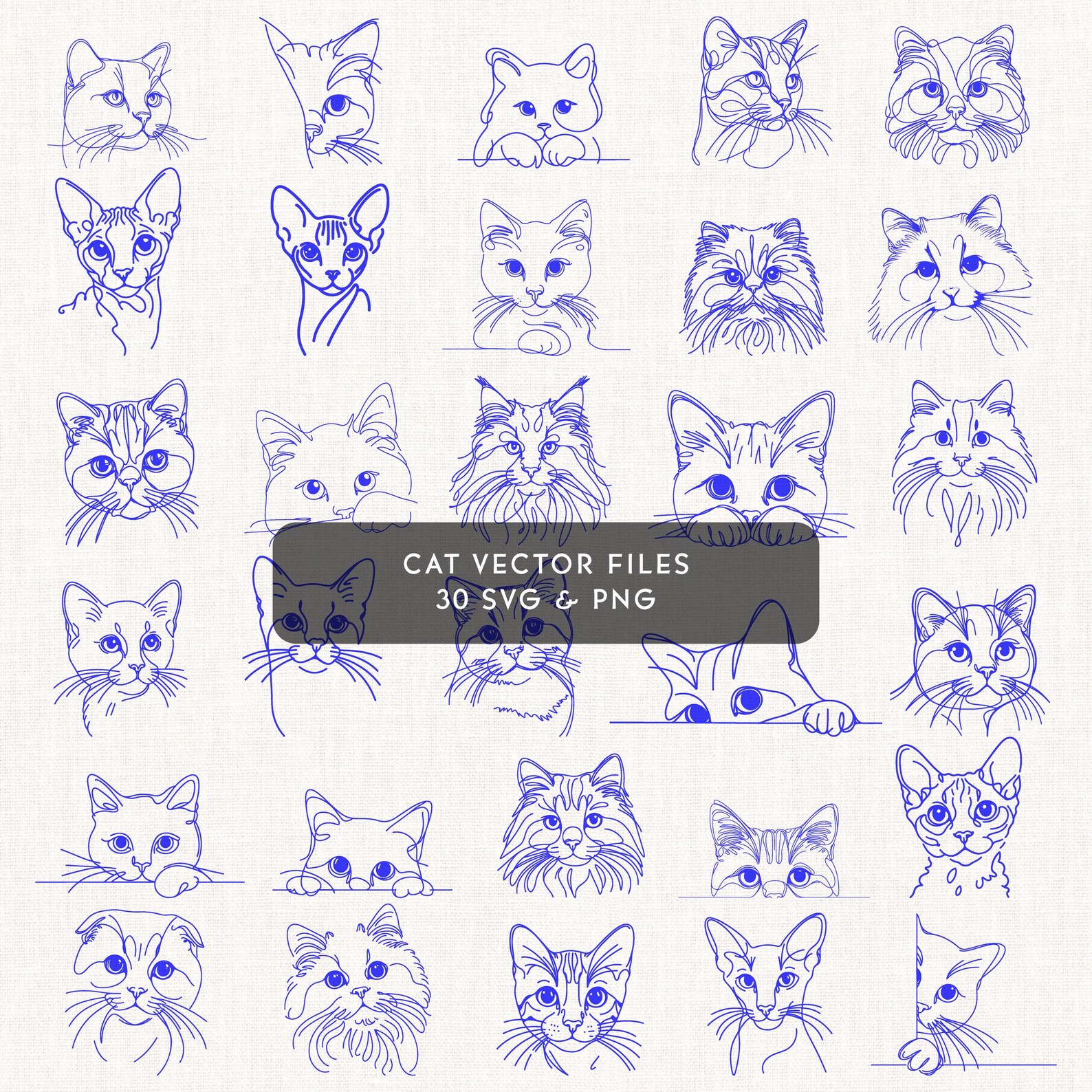 Cat Svg, One Line Drawing, Cat Face Svg, Svg Bundle, Cat Clipart ...