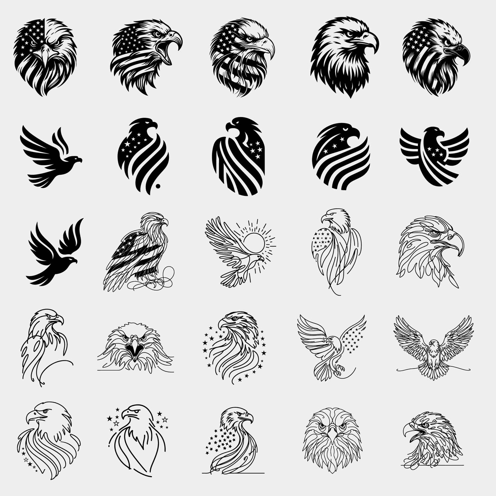 Eagle Svg, 4th of July Svg, Eagles Svg, Patriotic Svg, Svg Bundle ...