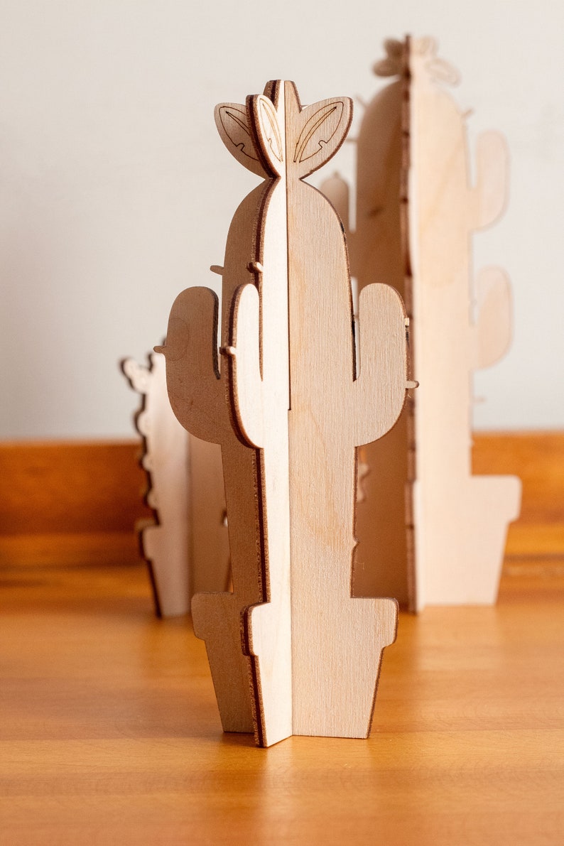 Cactus SVG - Laser Cut File - 3D Cactus - Laser Cut - Etsy