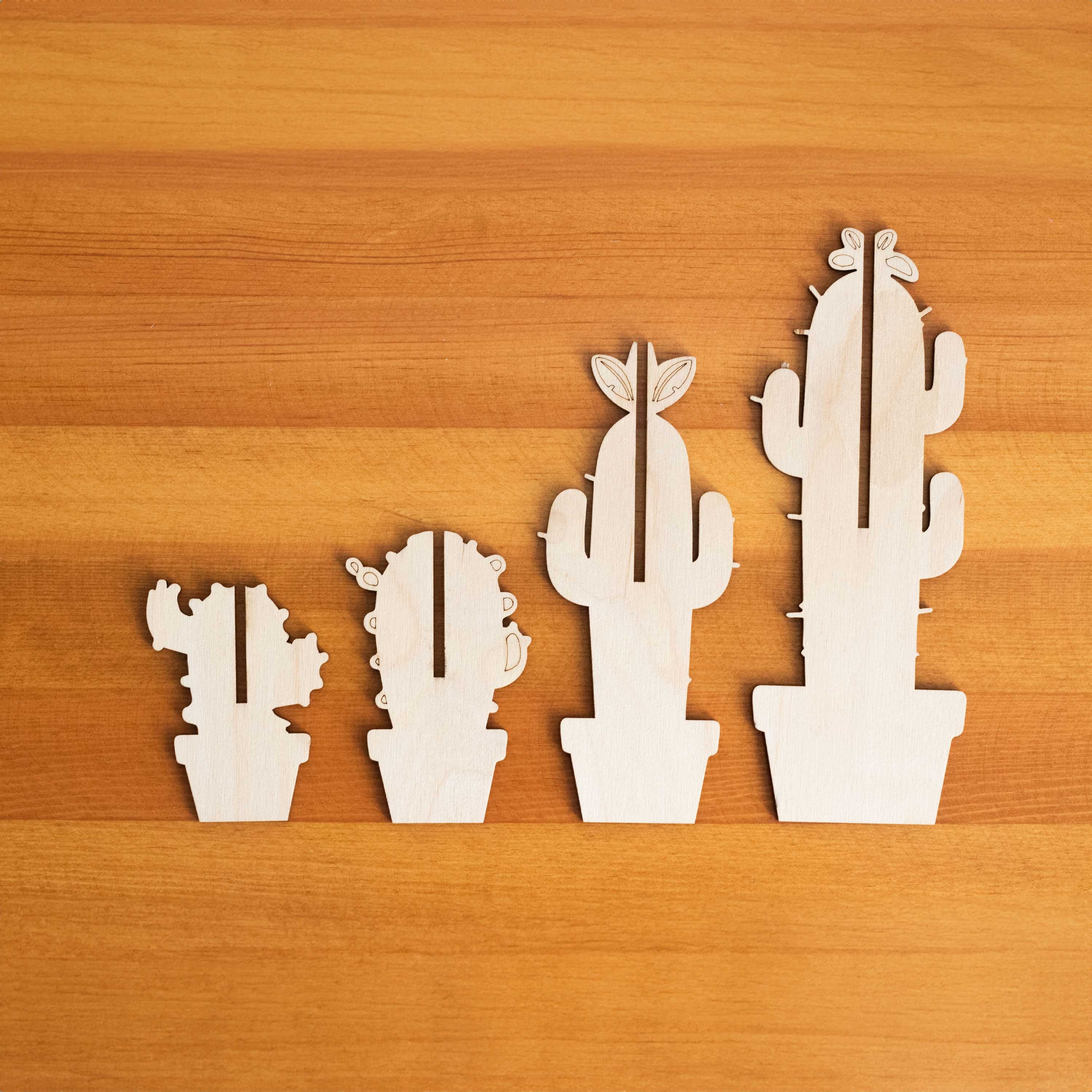 Cactus SVG - Laser Cut File - 3D Cactus - Laser Cut - Etsy