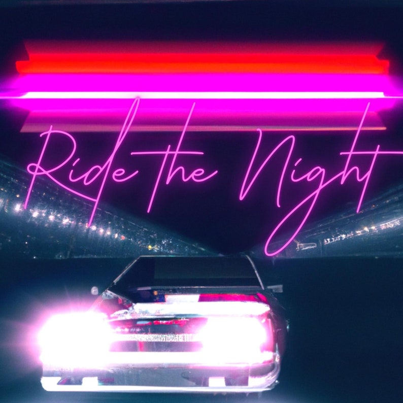 Synth Wave Japanese JDM Street Racing Car Drifting Driving ride the ...
