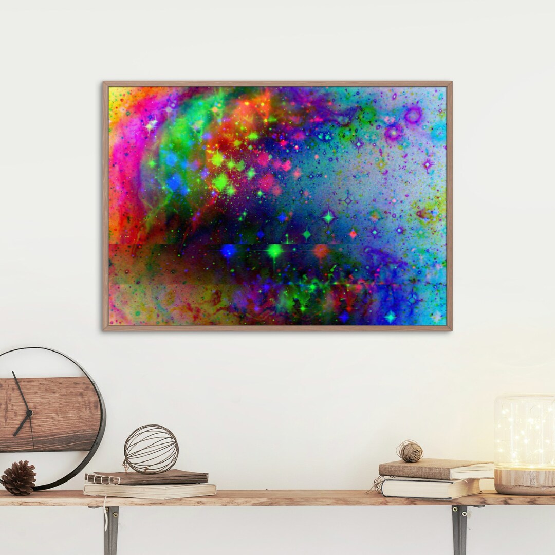Glitchy Color Splash- High Quality JPEG File | Digital Download ...