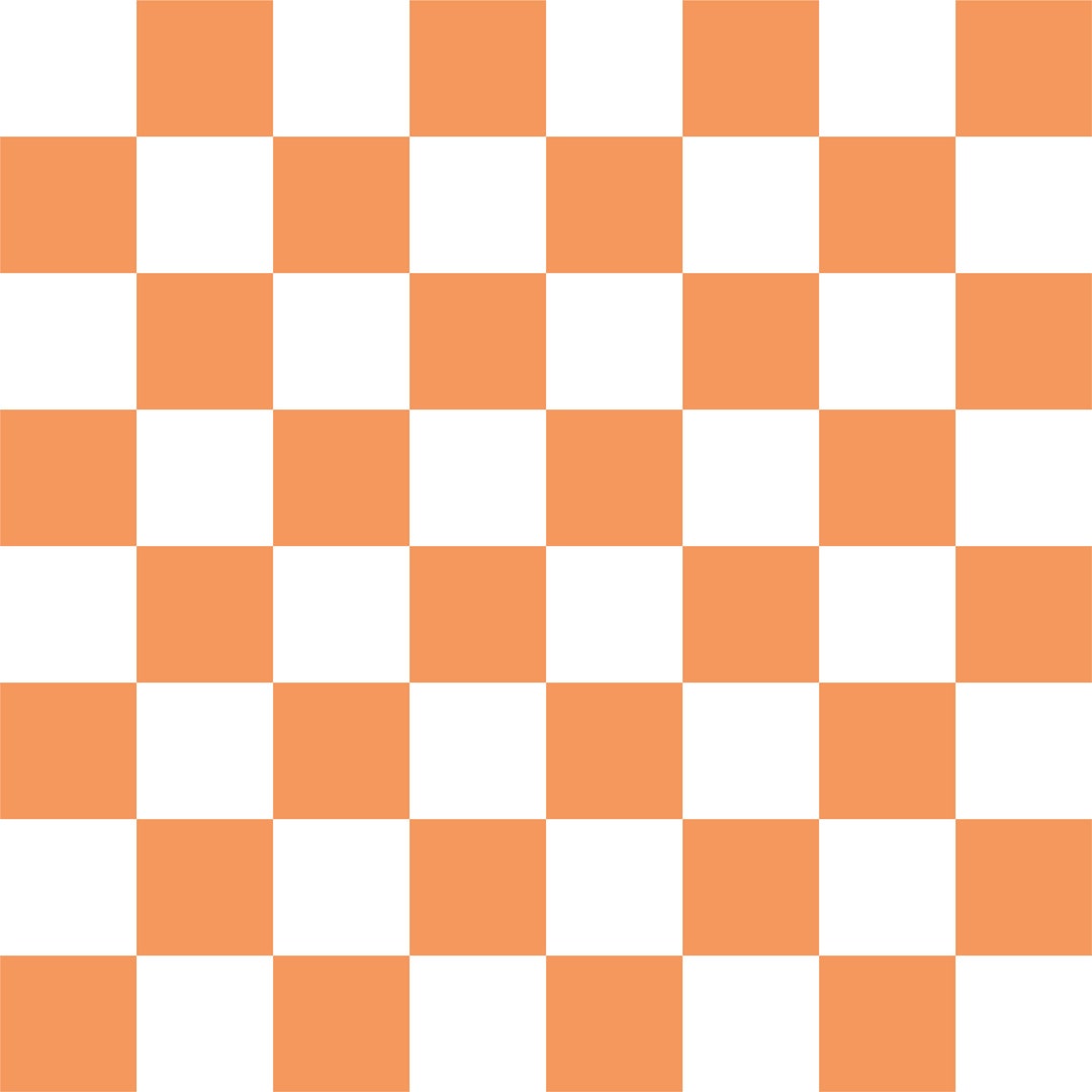 Orange & White Checkerboard Seamless Digital Print Pattern Checkered ...