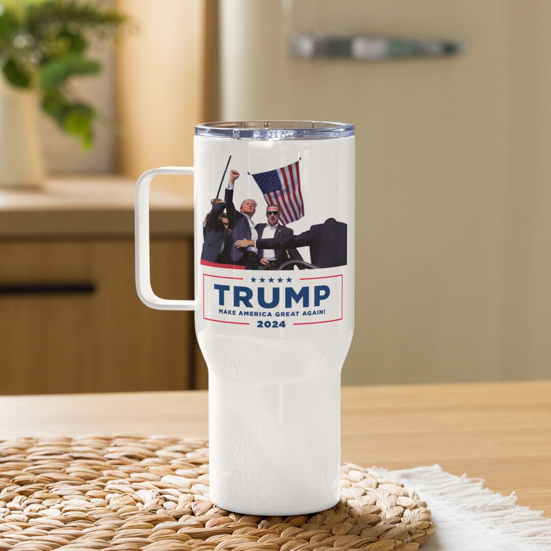 Donald Trump Assassination Attempt Tumbler Travel Mug, Trump Tumbler ...