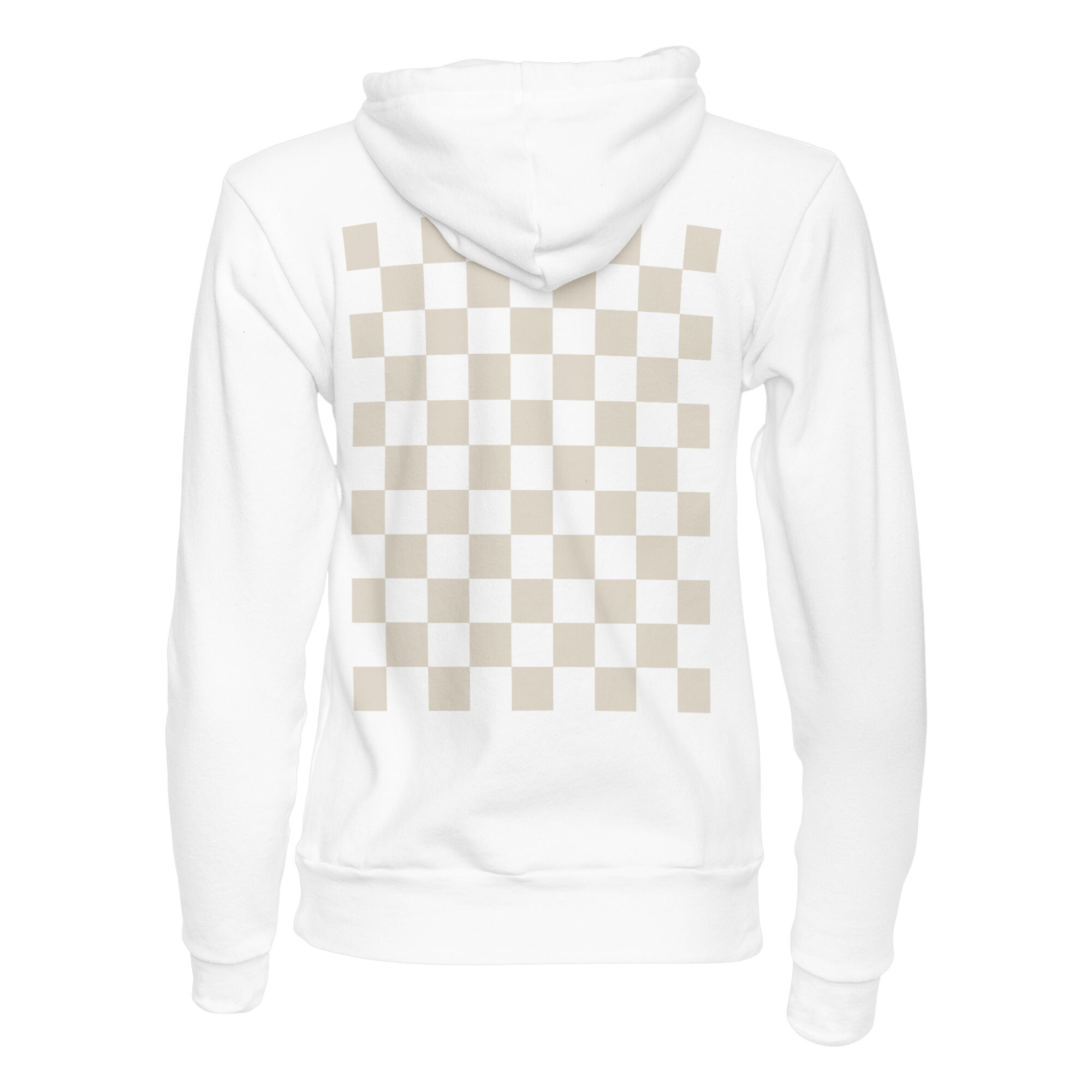 Cream Beige Checkerboard Digital Print Wall Art Pattern, Seamless ...