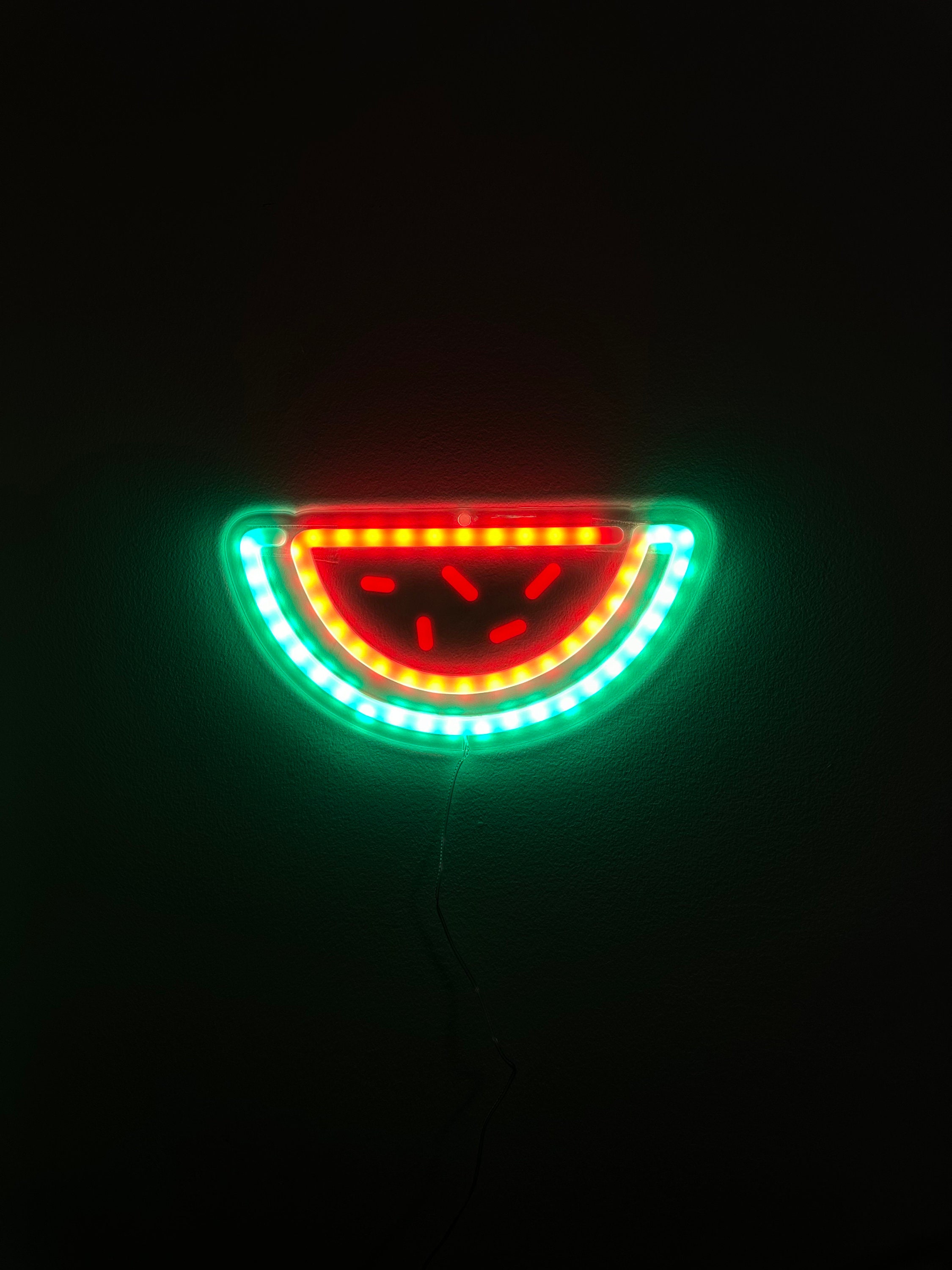 Watermelon Neon Sign for Kids' Room Playroom Wall Art Room Decor Home ...
