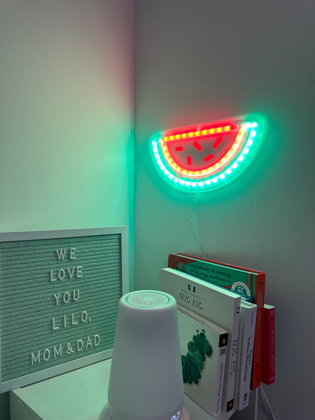 Watermelon Neon Sign for Kids' Room Playroom Wall Art Room Decor Home ...