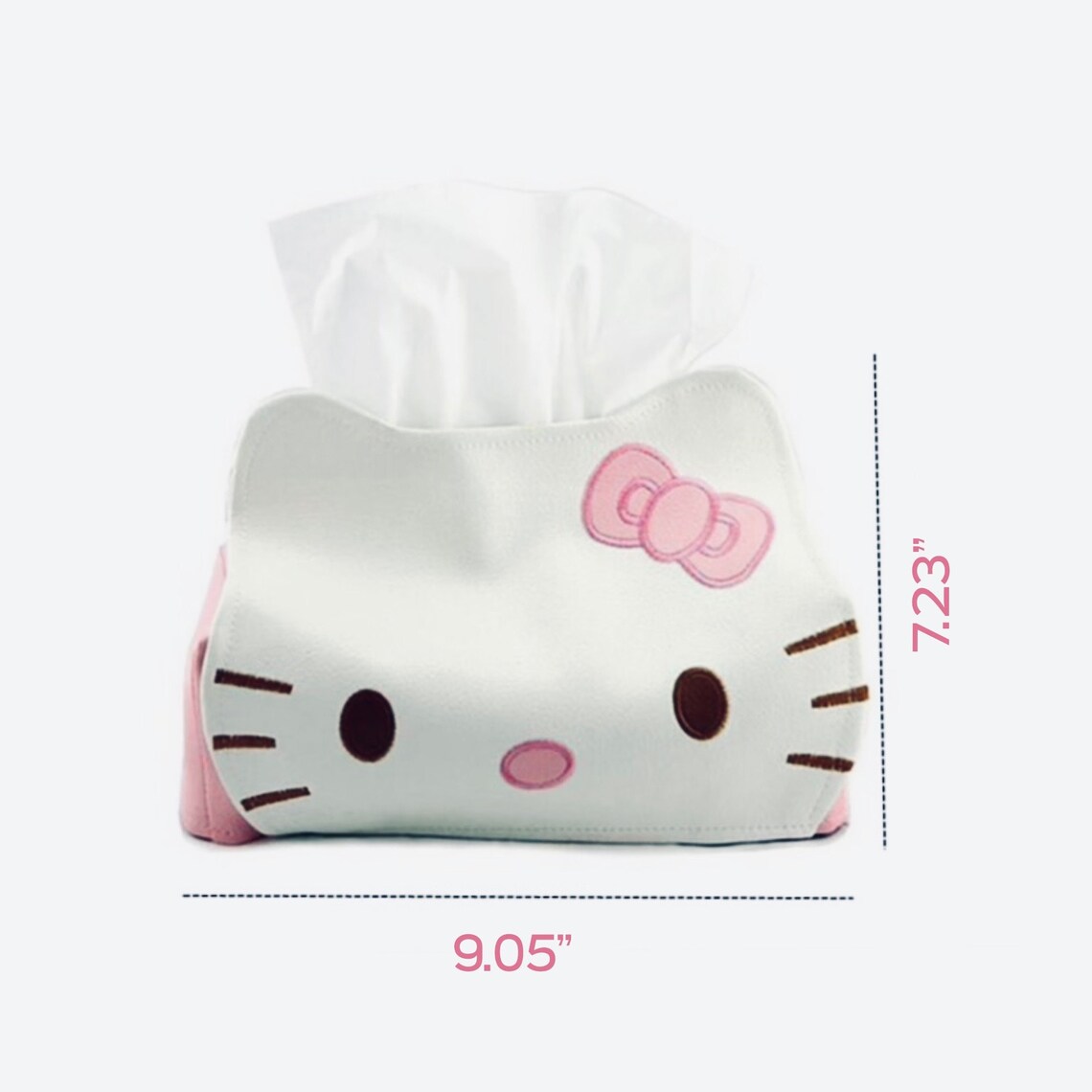 Hello Kitty Tissue Box Cover Rectangle Tissue Box Cover Bathroom Decor ...