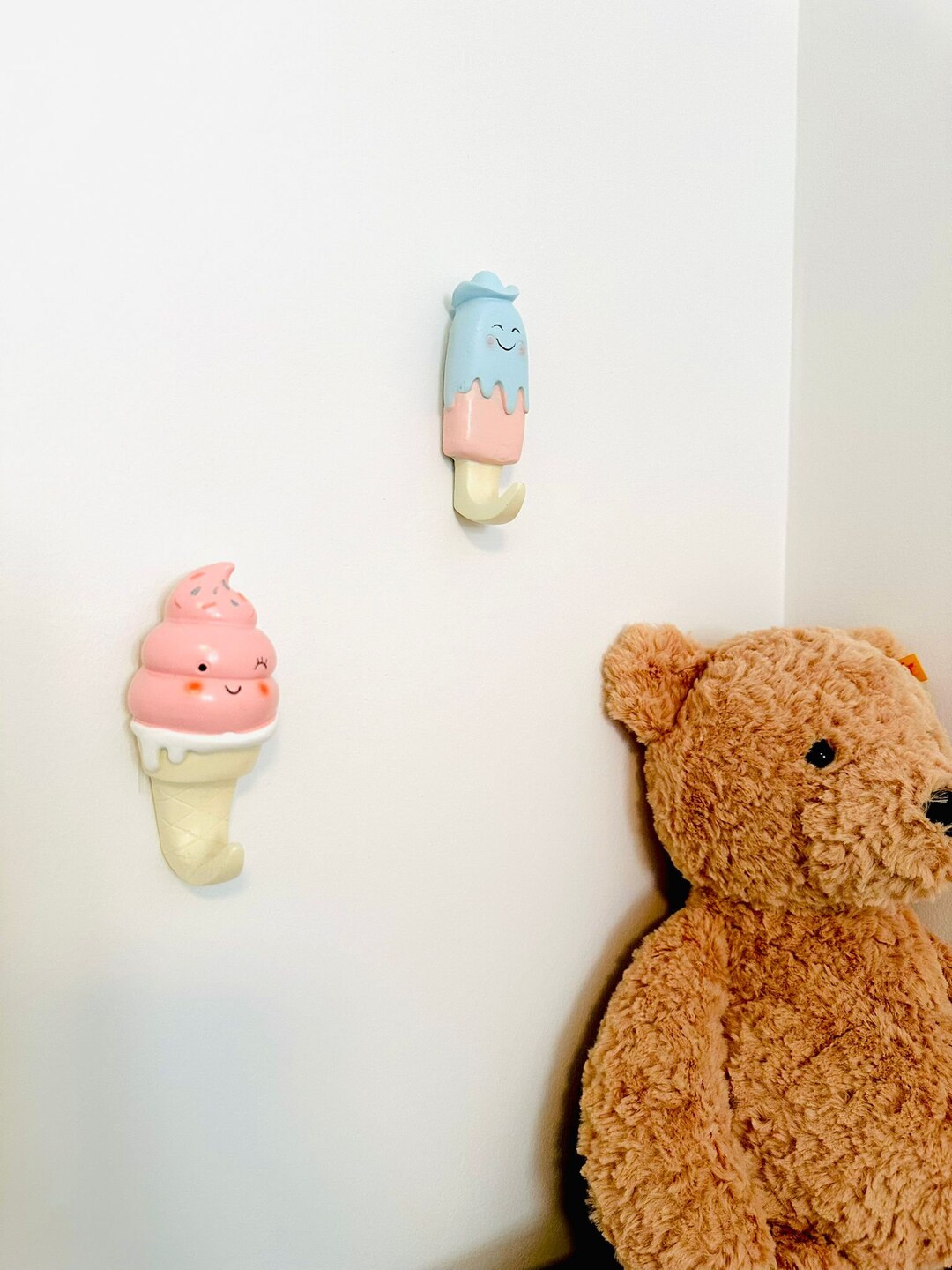 Sweet Dreams Ice Cream Wall Hooks Kids Hooks Decorative Wall Hooks ...