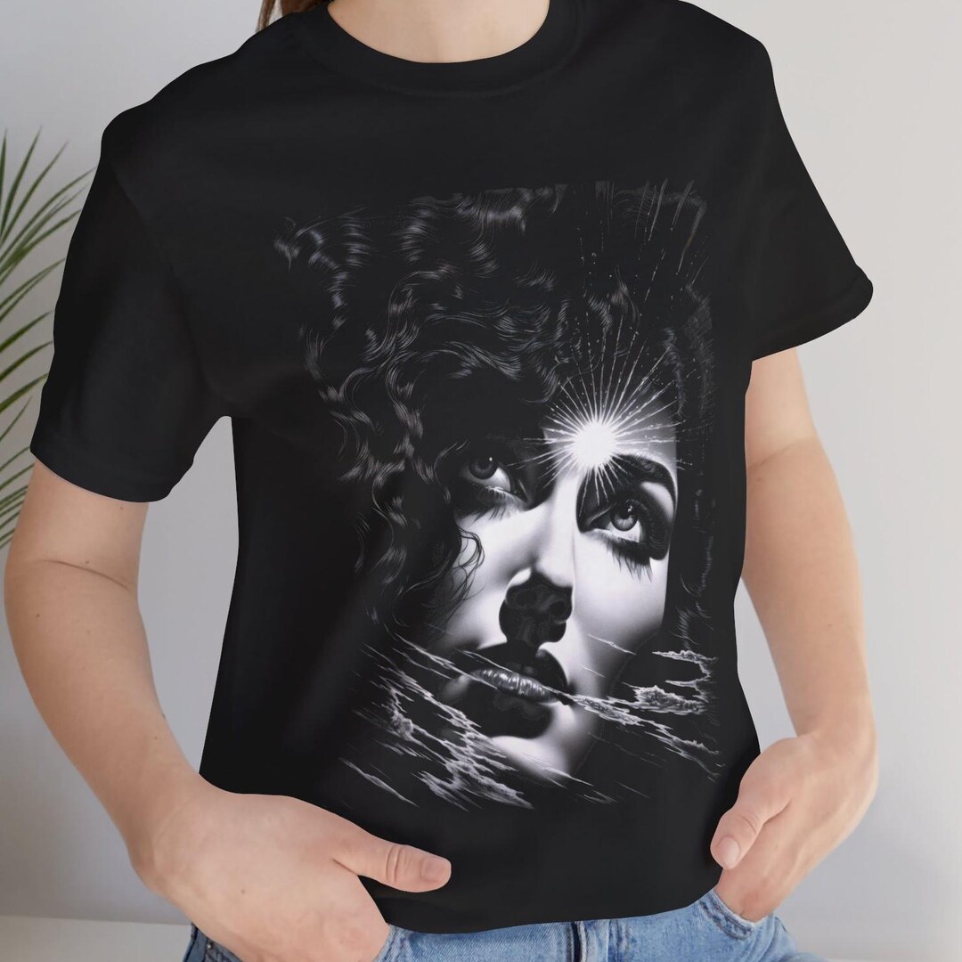 Cosmic Noir: Mesmerized Cosmic Horror Tee, Retro Sci-fi T-shirt ...