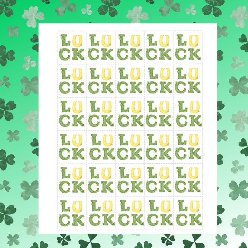 St. Patrick's Day Children's Bingo Game! Printable Bingo Cards ...