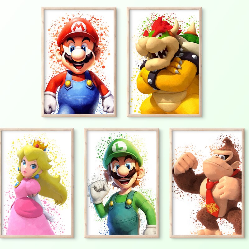 Mario Printables - Etsy