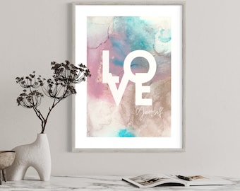 Love Yourself Poster - Etsy