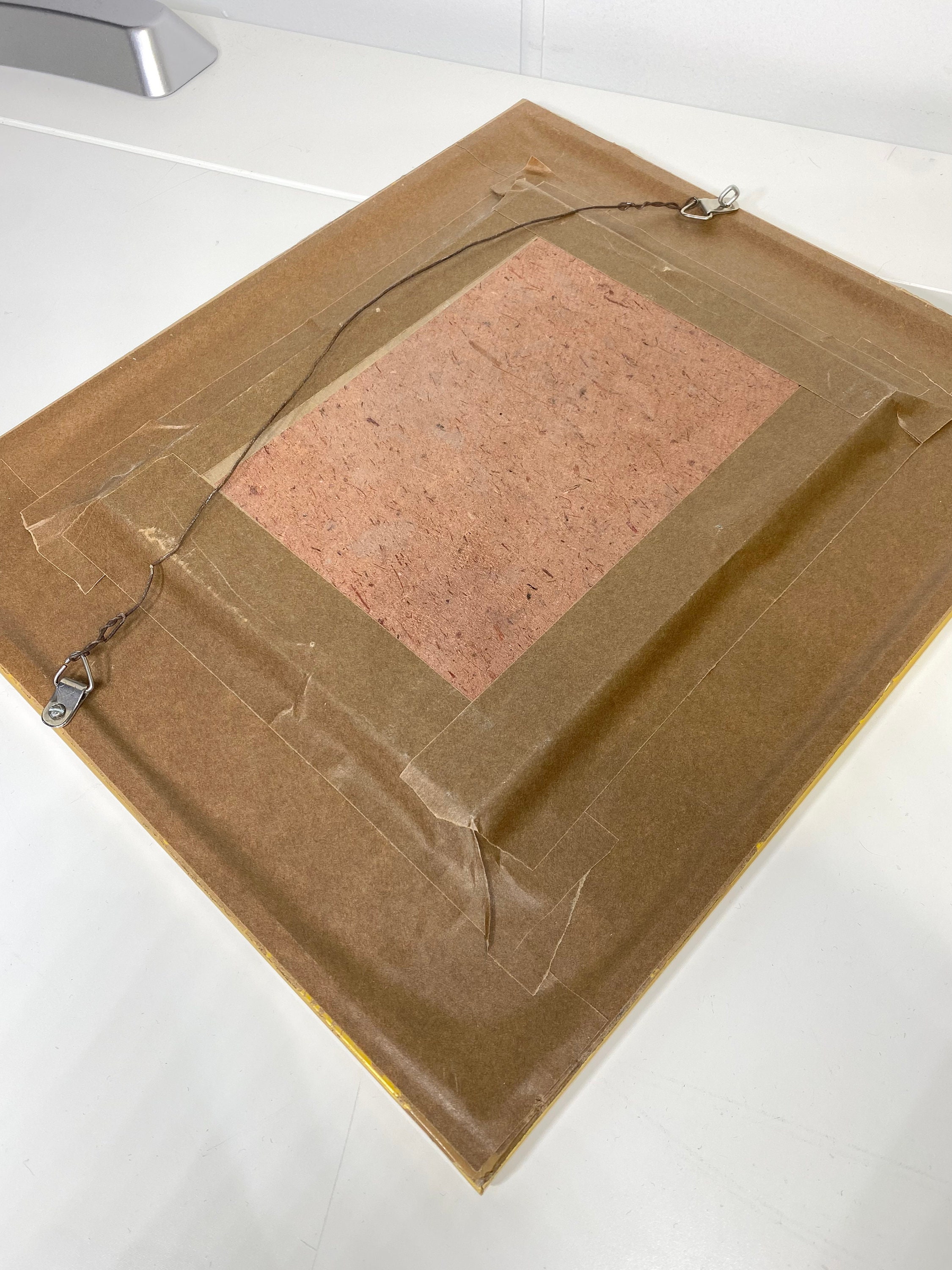 Vintage Framed Original Egyptian Papyrus Painting Vintage Egyptian ...