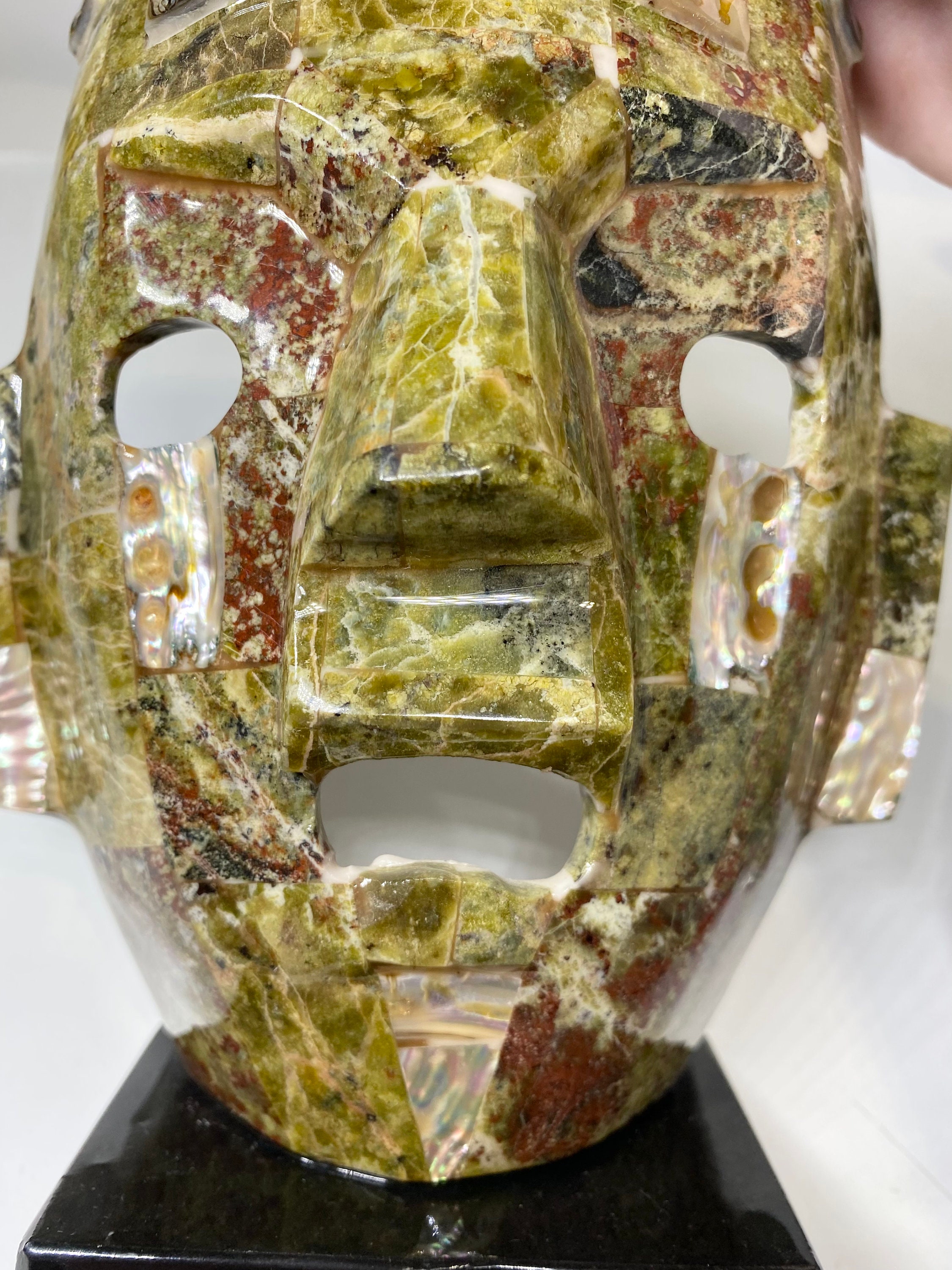 Aztec Mask Teotihuacan Funerary Mask Mosaic Mask Aztec and - Etsy