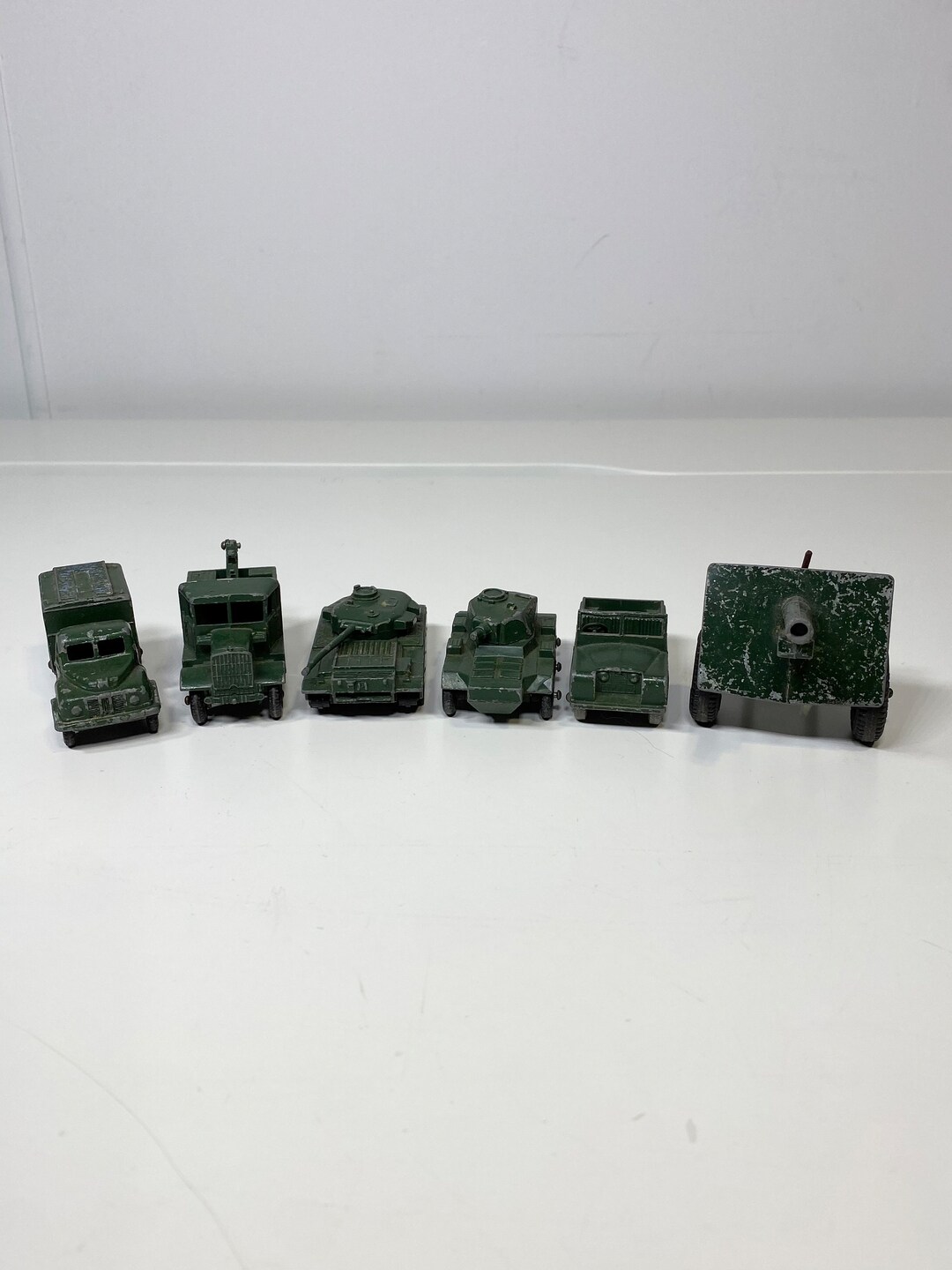 Lot of 6 Lesney Matchbox Diecast Collectible Army Vehicle Set Made in ...