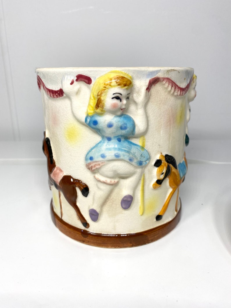 Vintage Japanese Circus Cookie Jar / Kitchen Jar Made in Japan - Etsy