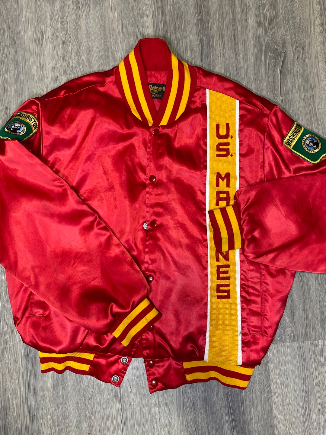 Vintage Swingster Red Quilted Jacket Size Large - Etsy